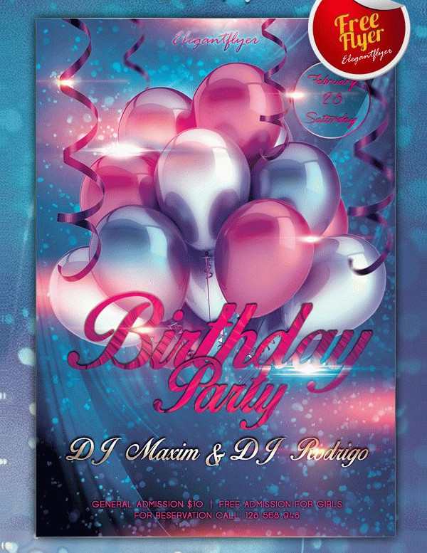 Birthday Flyer Template 33 Free Premium Download Birthday Flyer Template 33 Free Premium Download