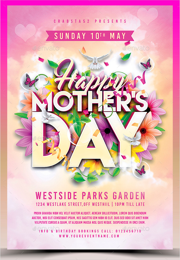 Mothers Day Flyer Template 25 Free Premium Download